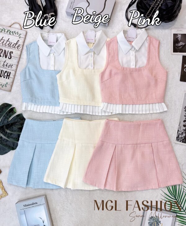 超值大促销Rm109 Now Rm69 PoshCode气质唯美小香风假两件套装 21652 – Welcome to MGL Fashions