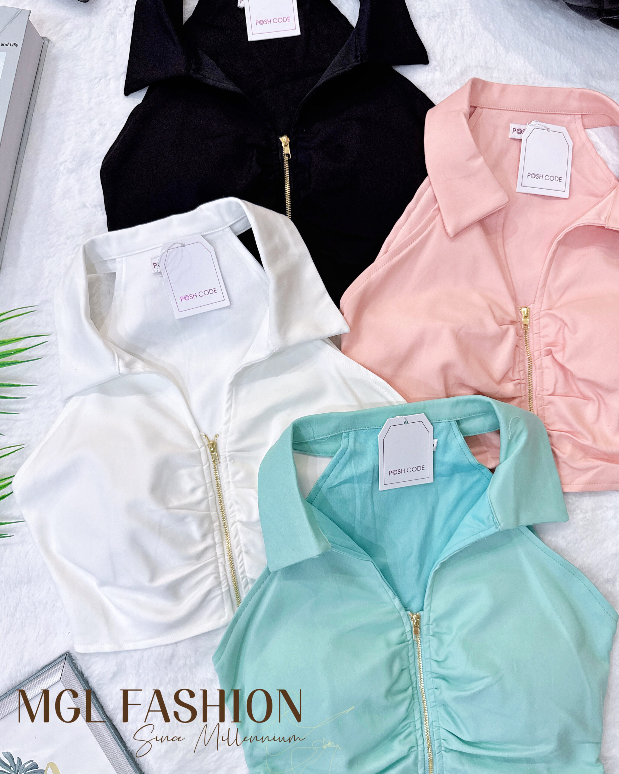 超值大促销Rm59 Now Rm39 PoshCode个性百搭美式拉链设计时装上衣 14235 – Welcome to MGL Fashions