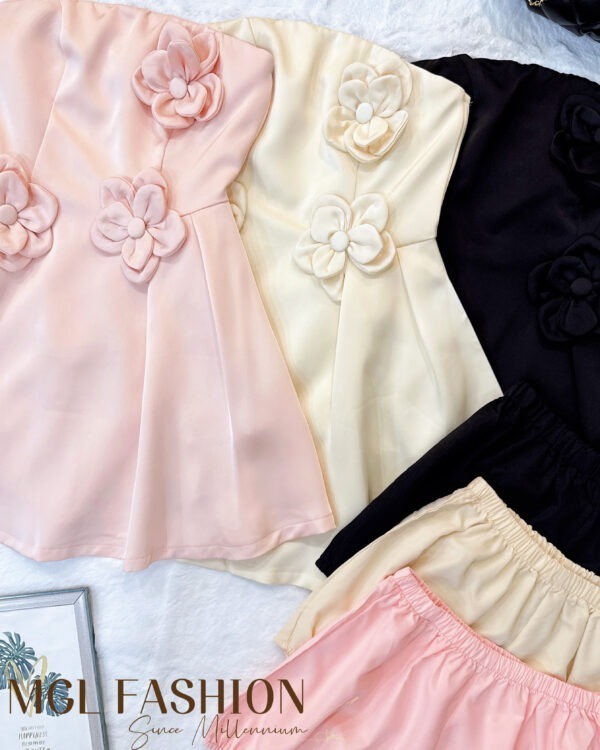 超值大促销Rm109 Now Rm69 PoshCode气质名媛风立体花朵设计珠光绸缎露肩晚装礼服套装 81587 – Welcome to ...