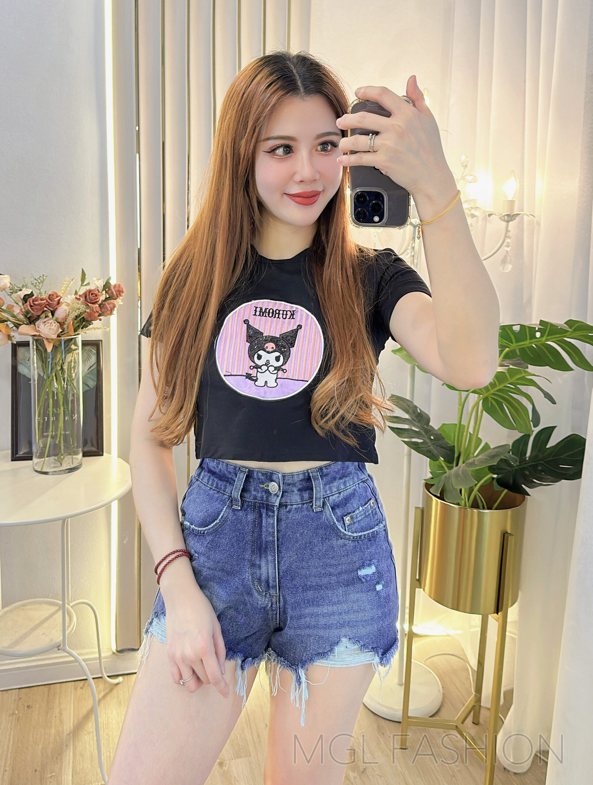 KUROMI Tee Rm42-Rm3=Rm39 XSSML Reiss独家时尚Kuromi刺绣卫衣Tee M1686 – Welcome to MGL Fashions